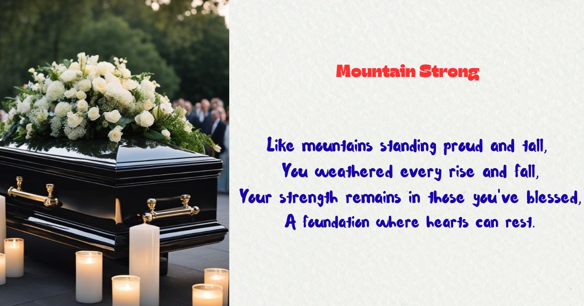 33+Poems to Say Goodbye at a Funeral / Peace Through Verse